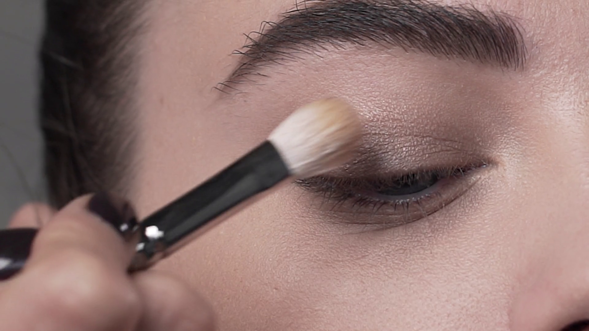 Macro Shot Of Applying Makeup To Woman's Stock Footage SBV-329472214 ...