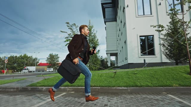 Leaving House In A Rush Stock Footage: Royalty-Free Video Clips ...