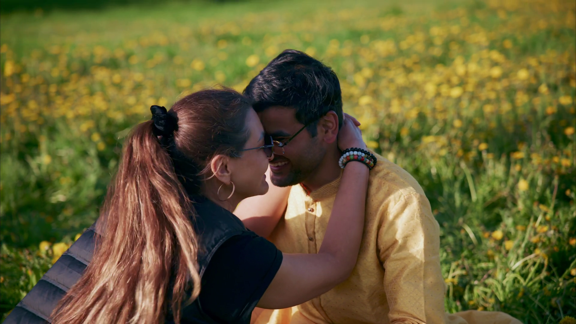 Young Indian Couple Sharing Intimate Moment Stock Footage SBV-352315021 ...