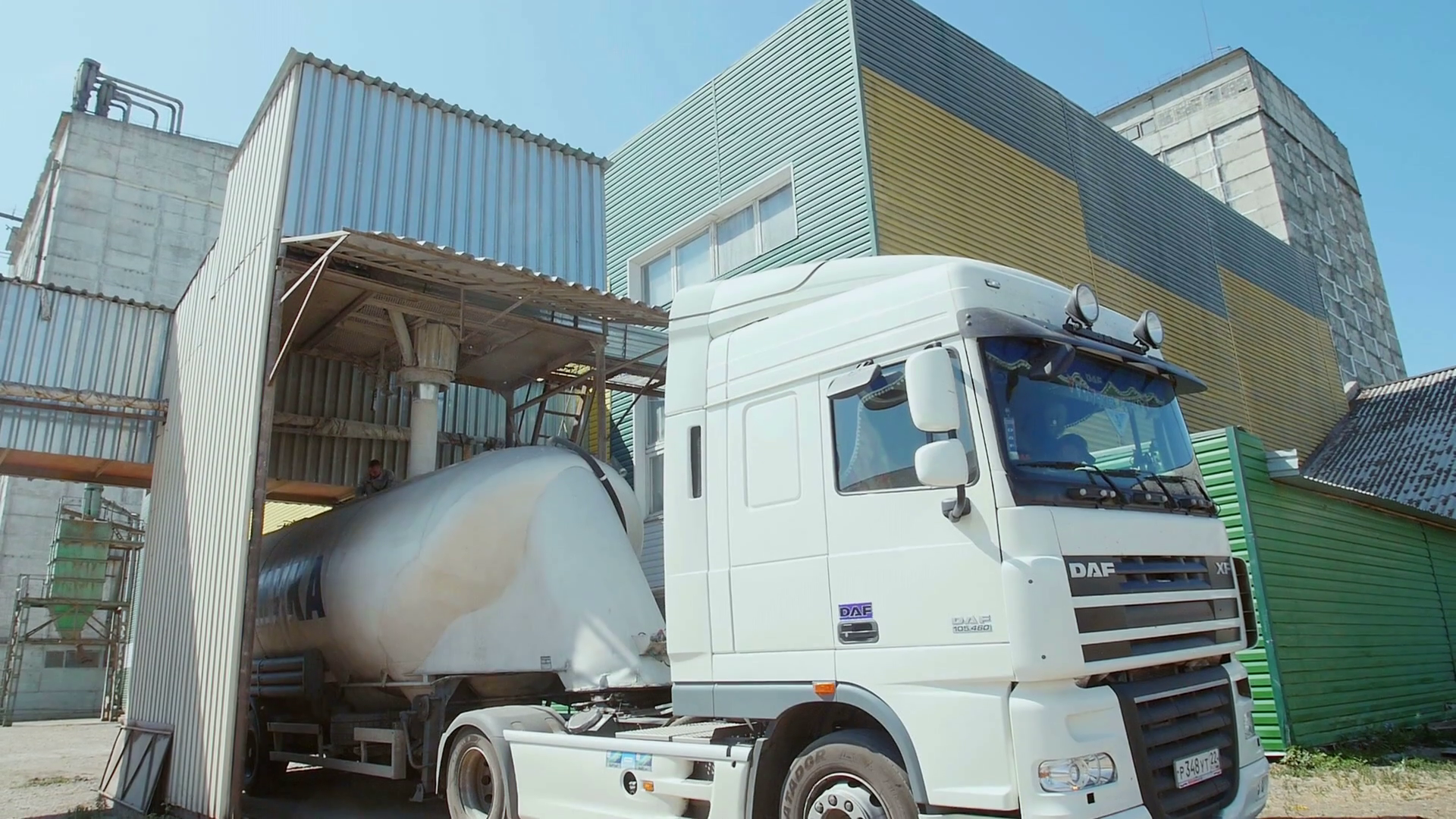 A Truck Loaded With Flour In Factory On Stock Footage SBV-305463795 ...