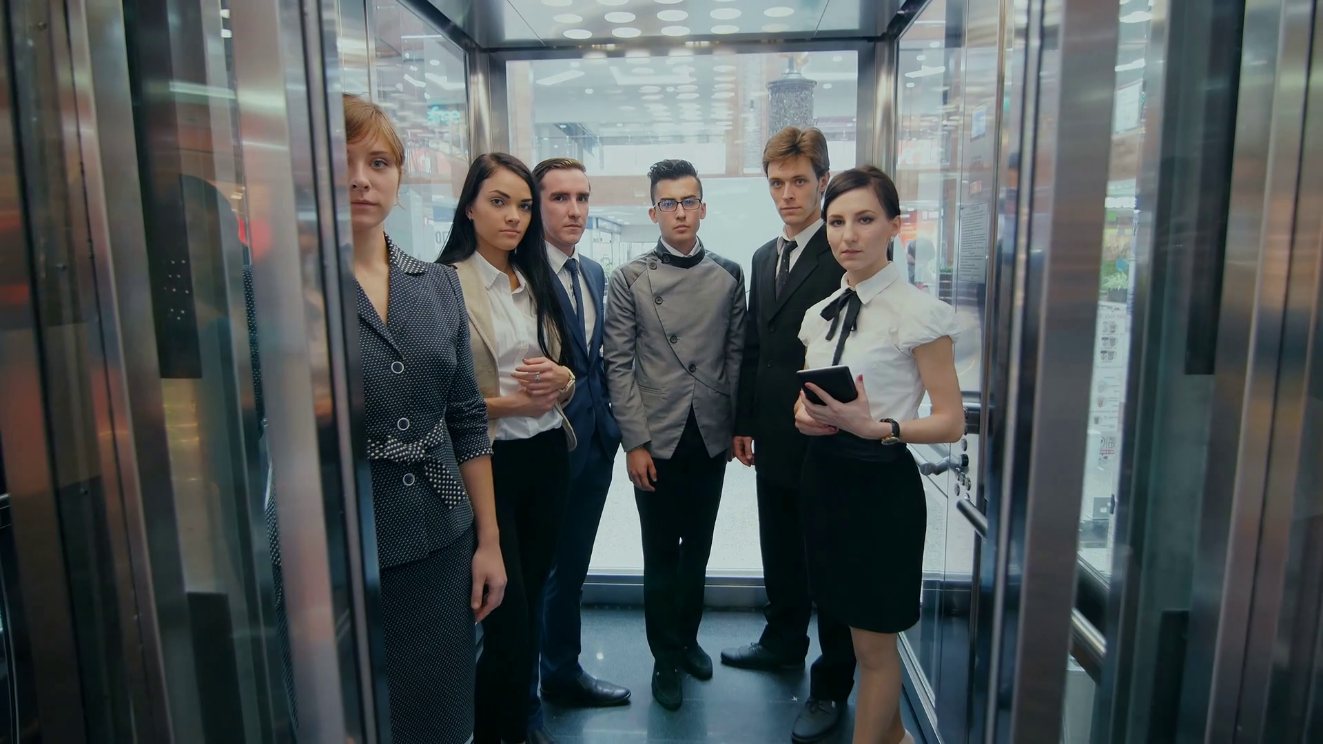 Young People Exiting Elevator Stock Footage SBV-304627880 - Storyblocks