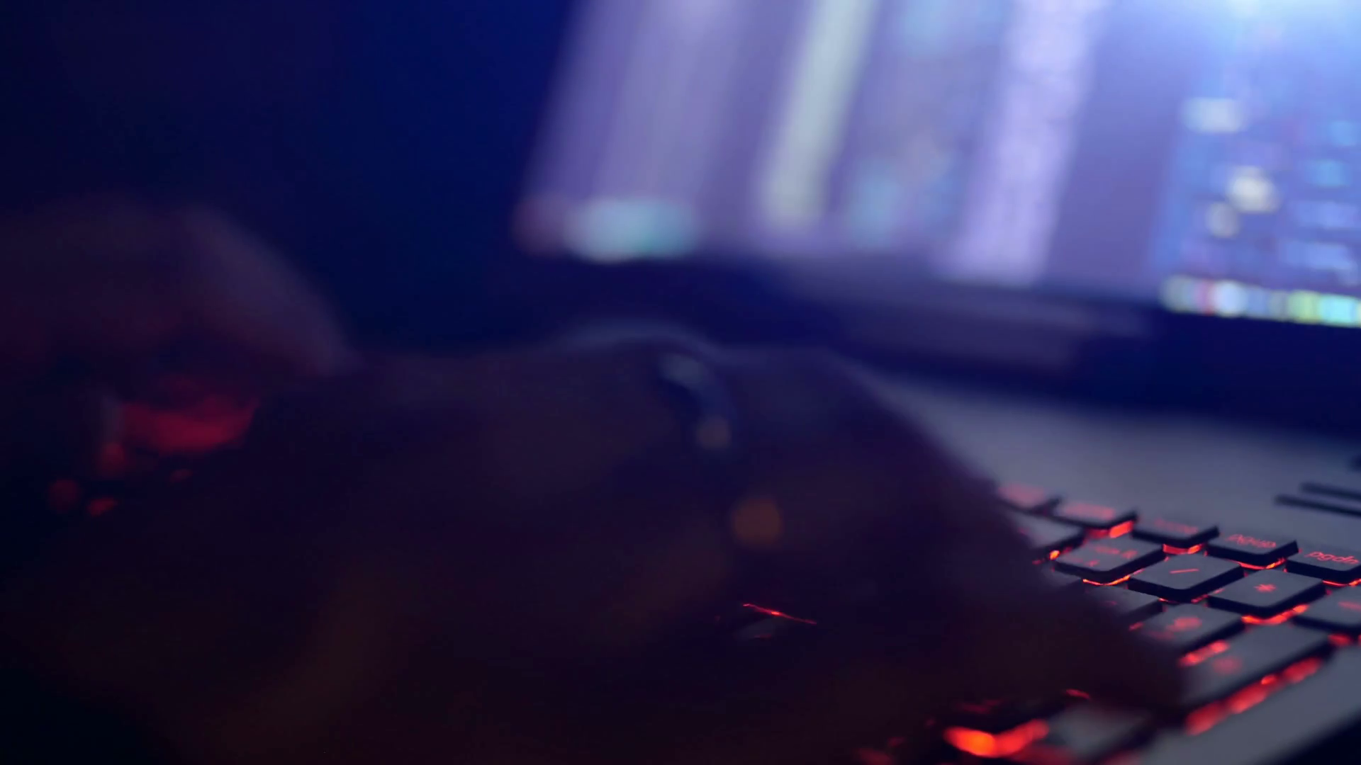 Hacker Using Laptop Lots Of Digits On Stock Footage SBV-308597206 ...