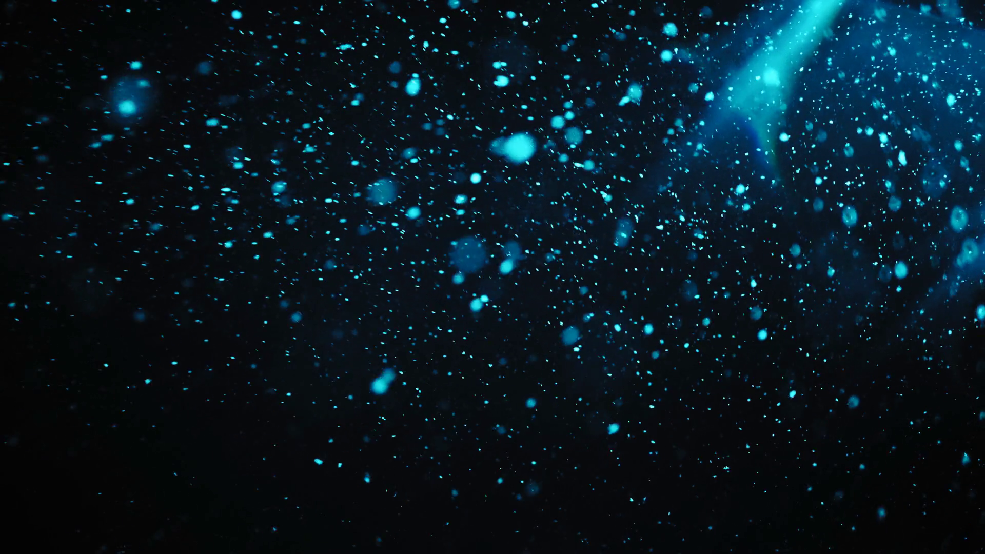 Blue Glitter Particles Falling In Light Rays Stock Footage SBV ...