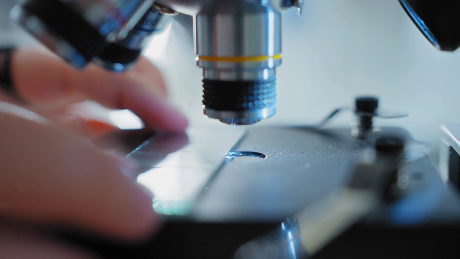 Scientists Using Microscope In Bio Lab Stock Footage SBV-348747329 ...