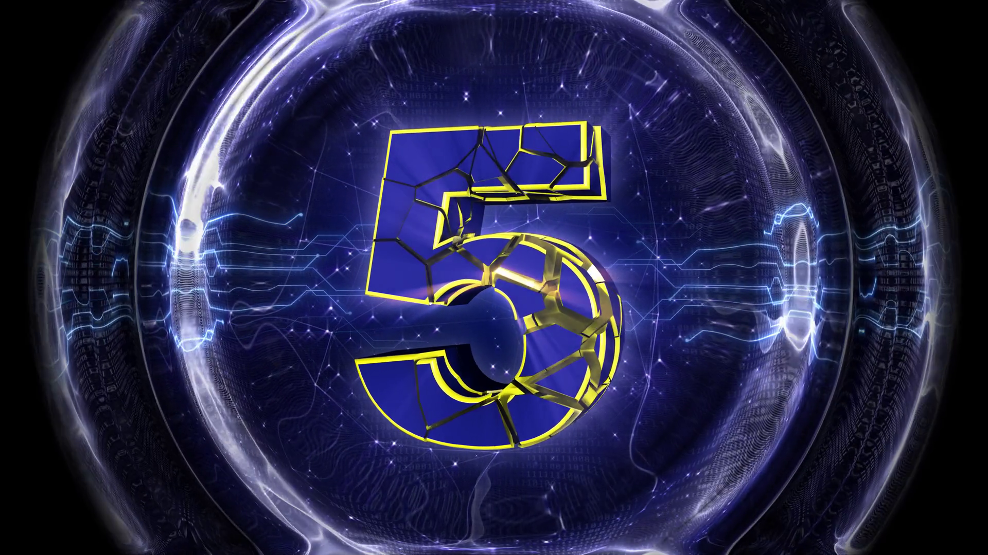 Number 5 Explosive Number Transition Stock Motion Graphics SBV ...