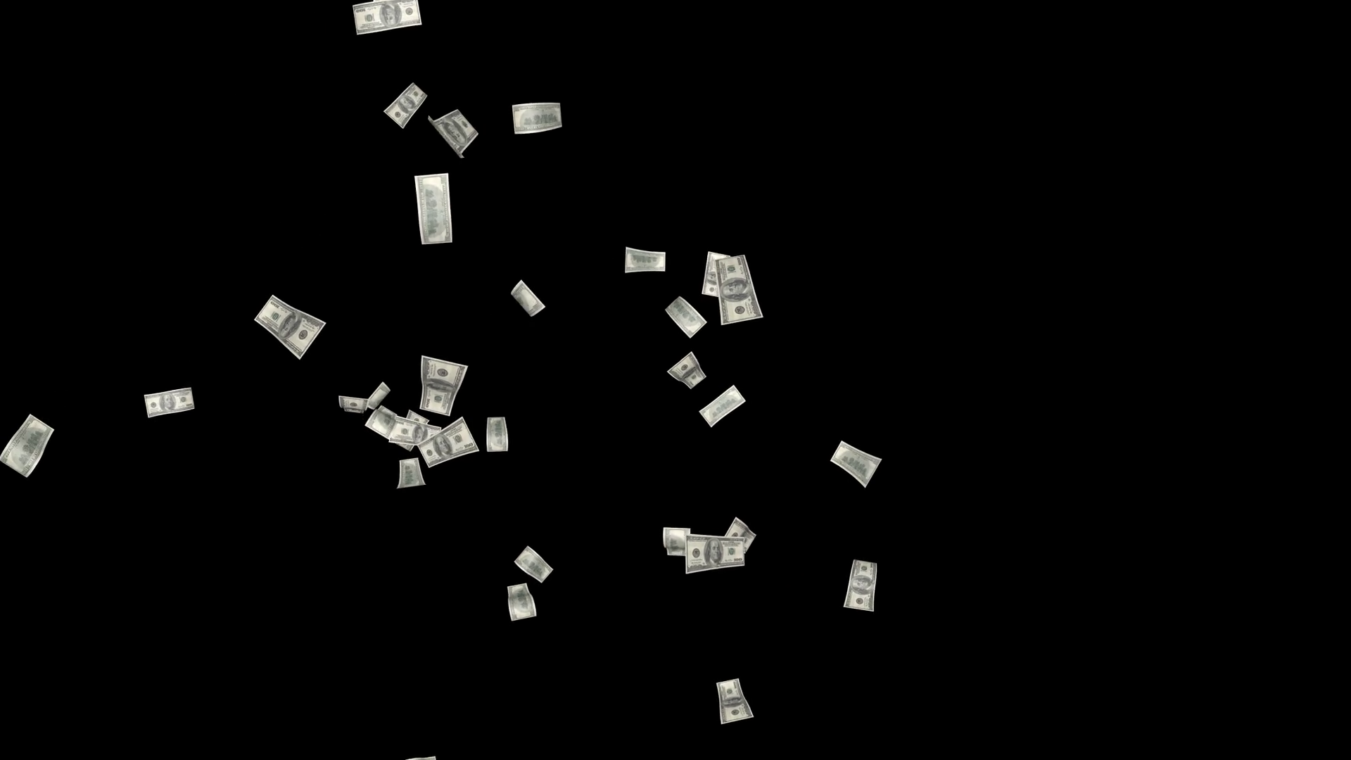 100 Dollar Banknotes Explosion Transition Stock Motion Graphics SBV ...