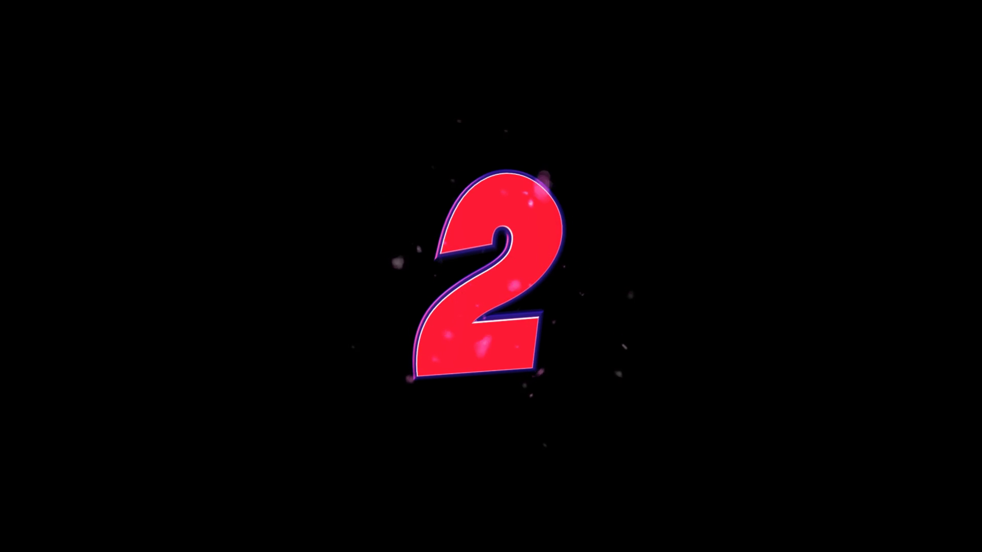 Number 2 Comic Text Animation Background On Stock Motion Graphics SBV ...