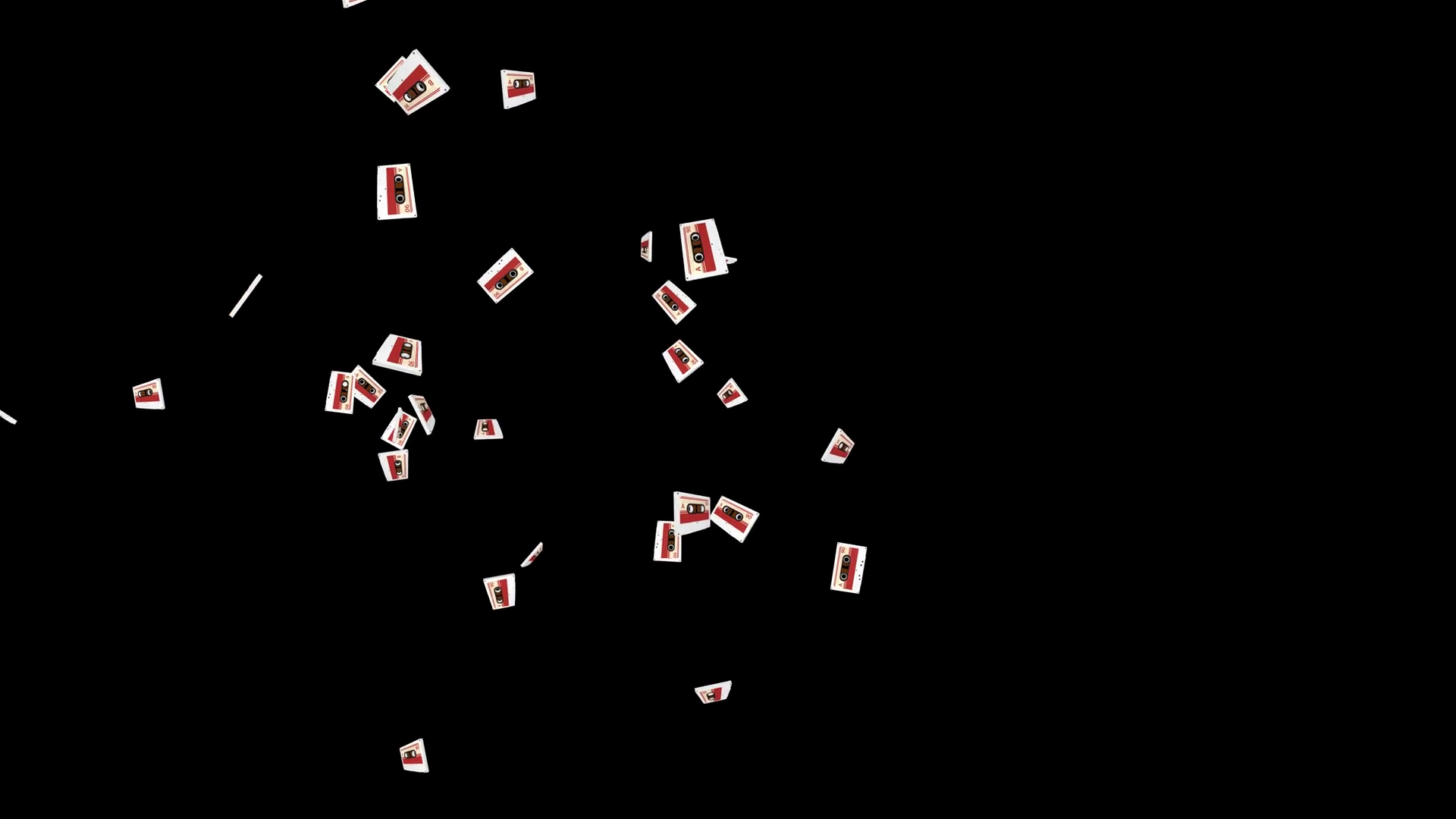 Exploding Vintage Cassette Tape Animation On Stock Motion Graphics SBV ...