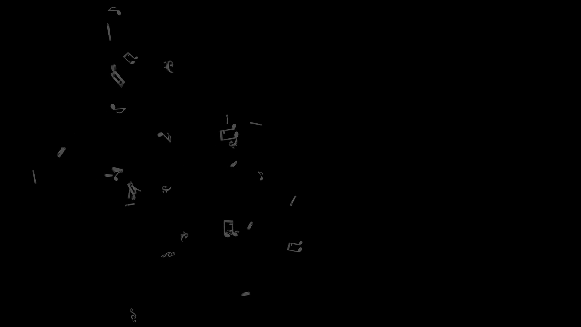 Exploding Overlay Musical Notes Animation On Stock Motion Graphics SBV ...