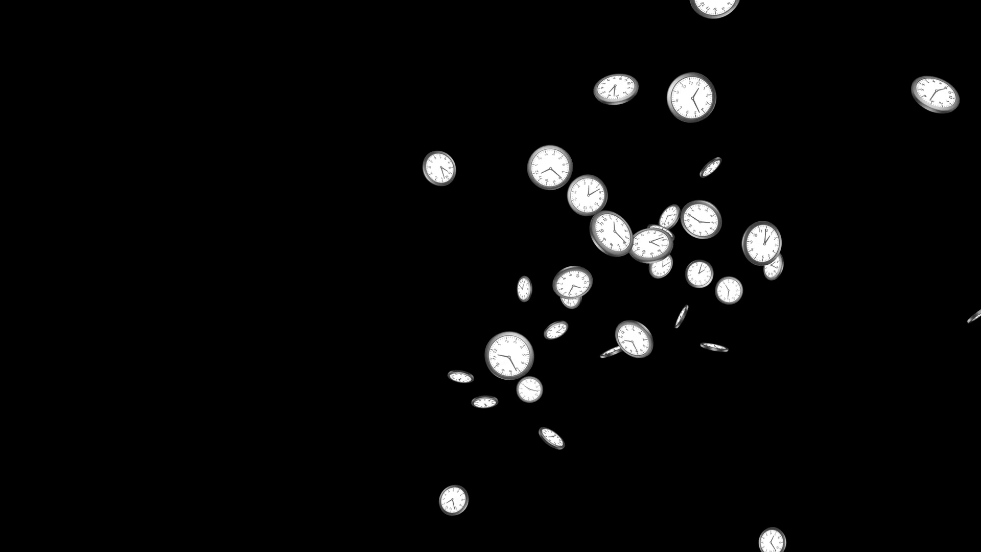Exploding Overlay Clocks Animation On Alpha Stock Motion Graphics SBV-351917920 - Storyblocks