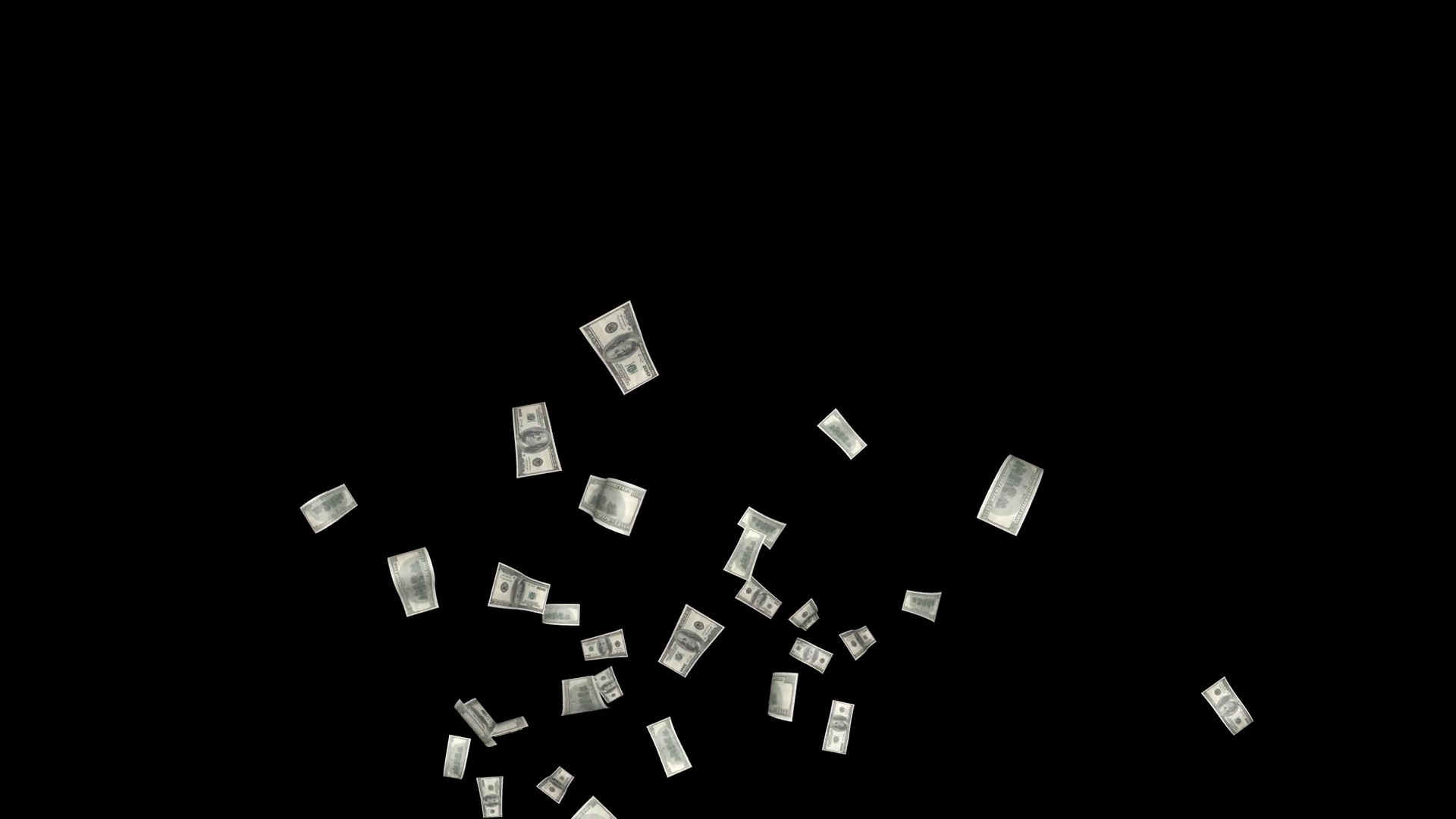 100 Dollar Banknotes Explosion Transition Stock Motion Graphics SBV ...