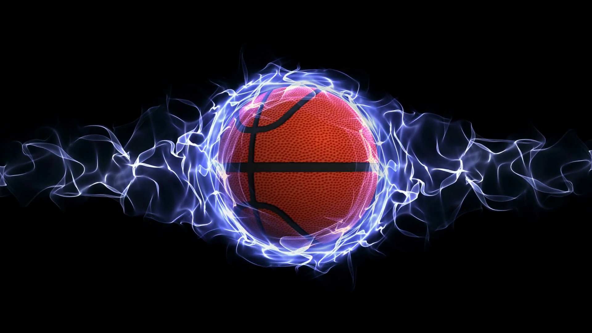 Basket Ball In Blue Abstract Particles Ring Stock Motion Graphics SBV ...