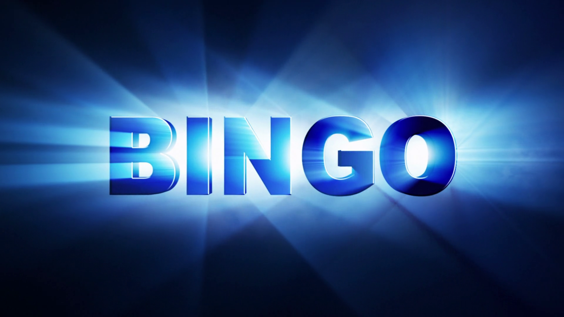 BINGO Text Animation Lights Rays, Loop, 4k Motion Background - Storyblocks