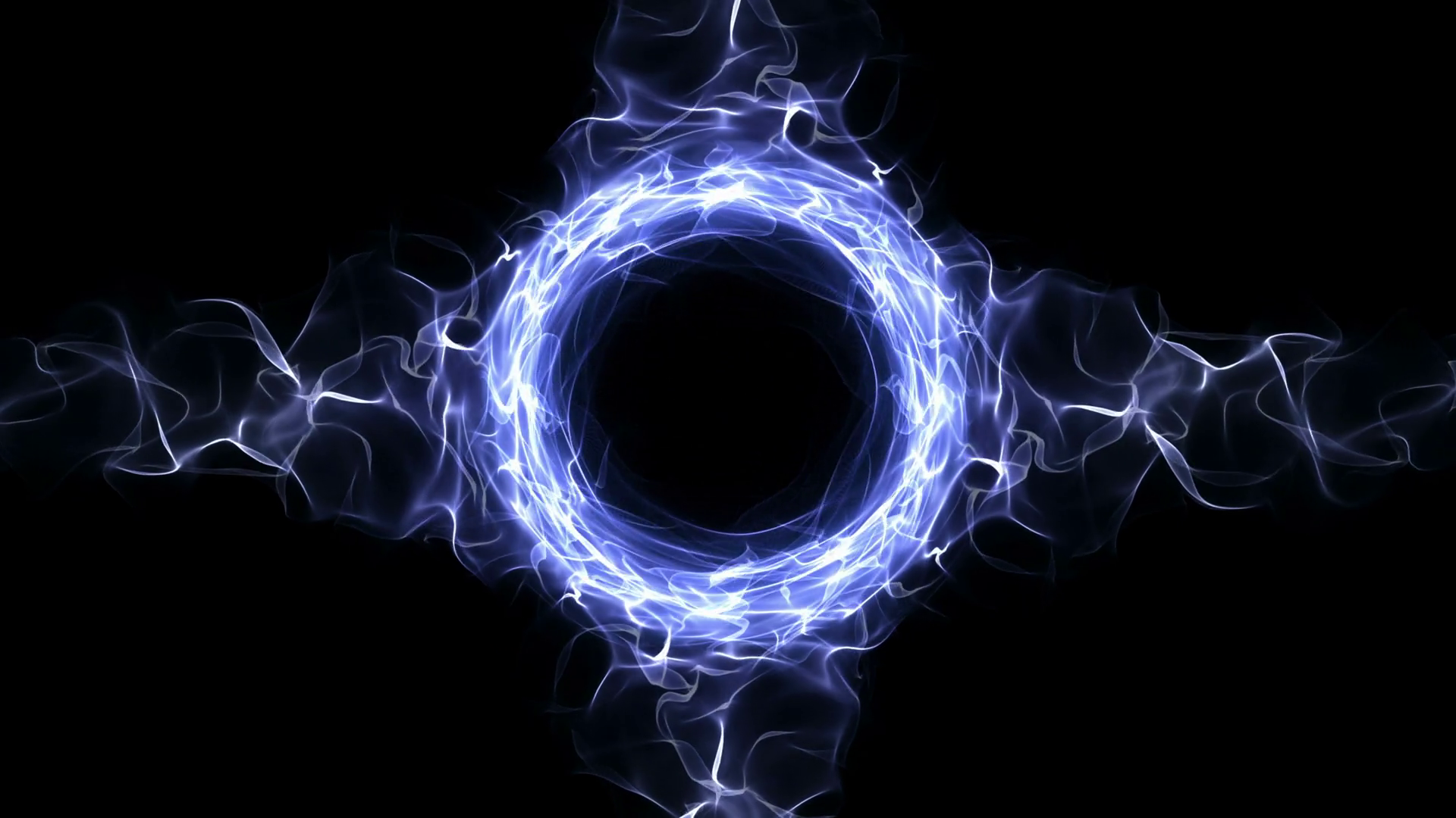 Empty Blue Particles Fibers Ring Background Stock Motion Graphics SBV ...