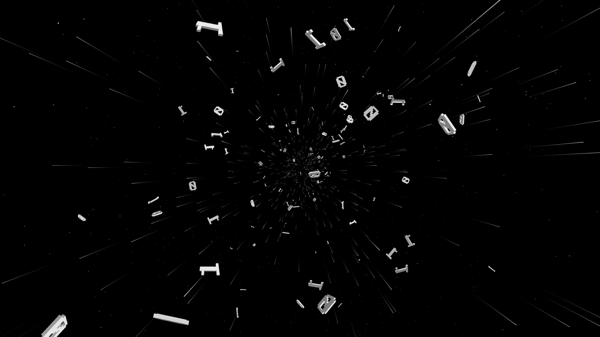 Falling Binary Code Numbers Zero Tech Stock Motion Graphics SBV ...