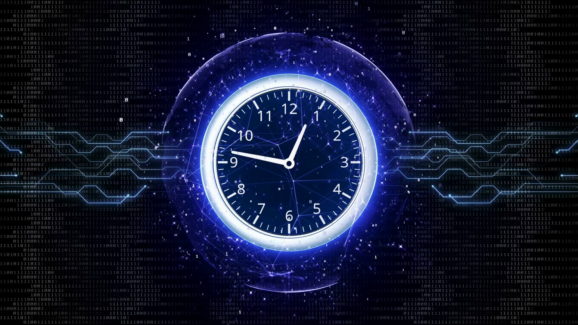 Clock Technology Animation Background Loop Stock Motion Graphics SBV ...