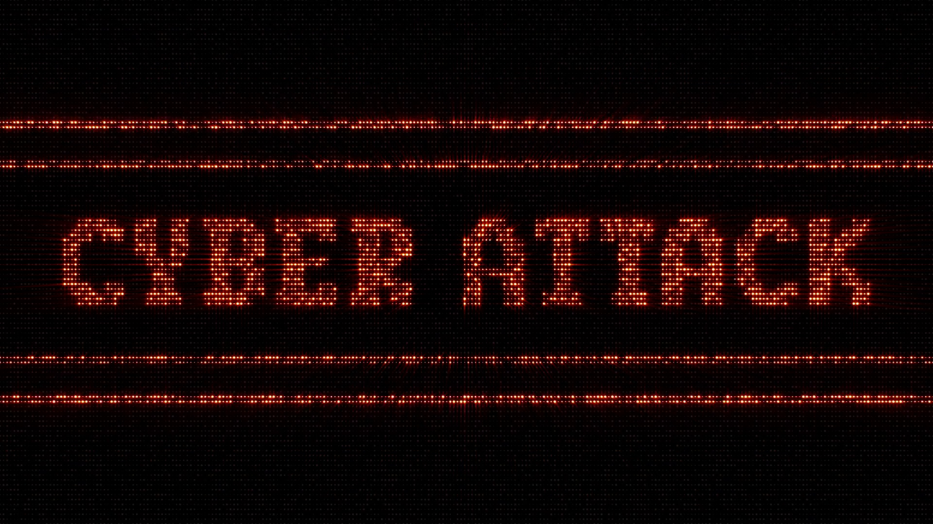 Cyber Attack Text On Led Walls Animation Stock Motion Graphics SBV ...