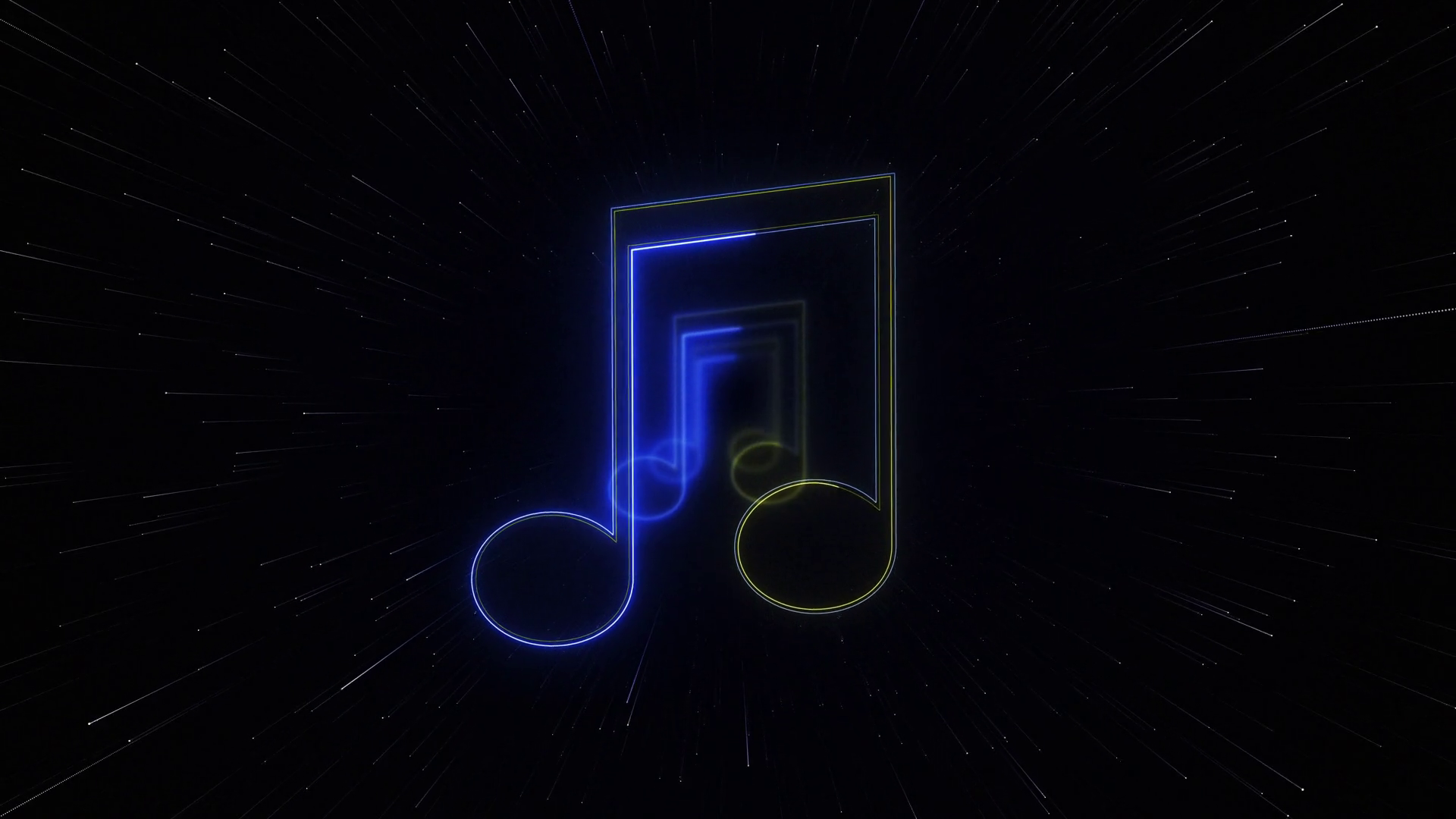 Neon Musical Notes Animation Background Vj Stock Motion Graphics SBV ...