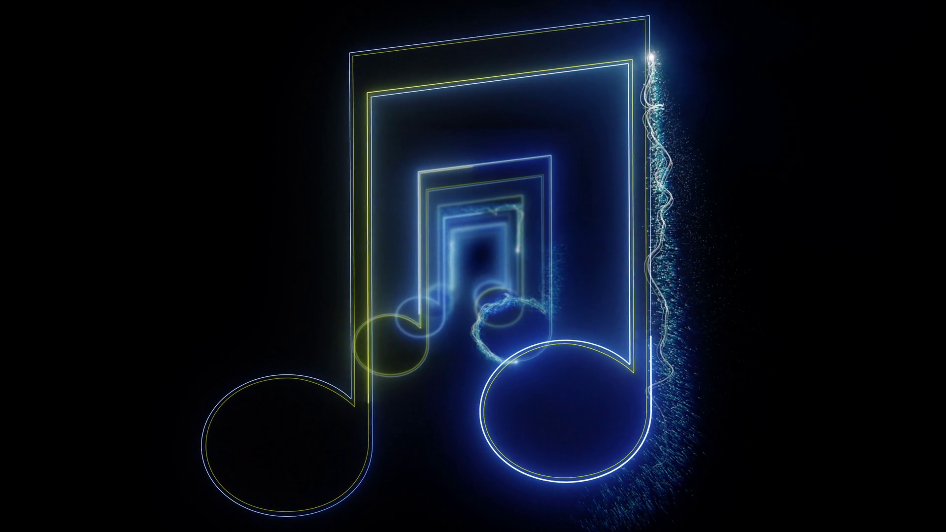 Neon Musical Notes Animation Background Vj Stock Motion Graphics SBV ...