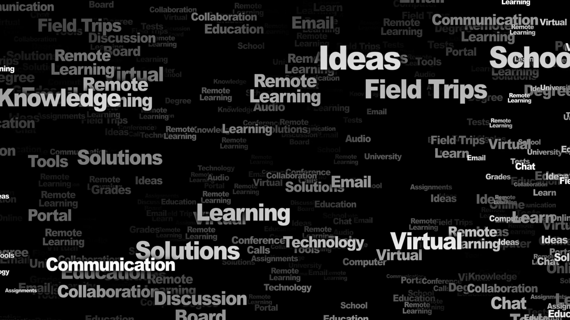 Remote Learning Keywords Animation Stock Motion Graphics SBV-347776893 ...