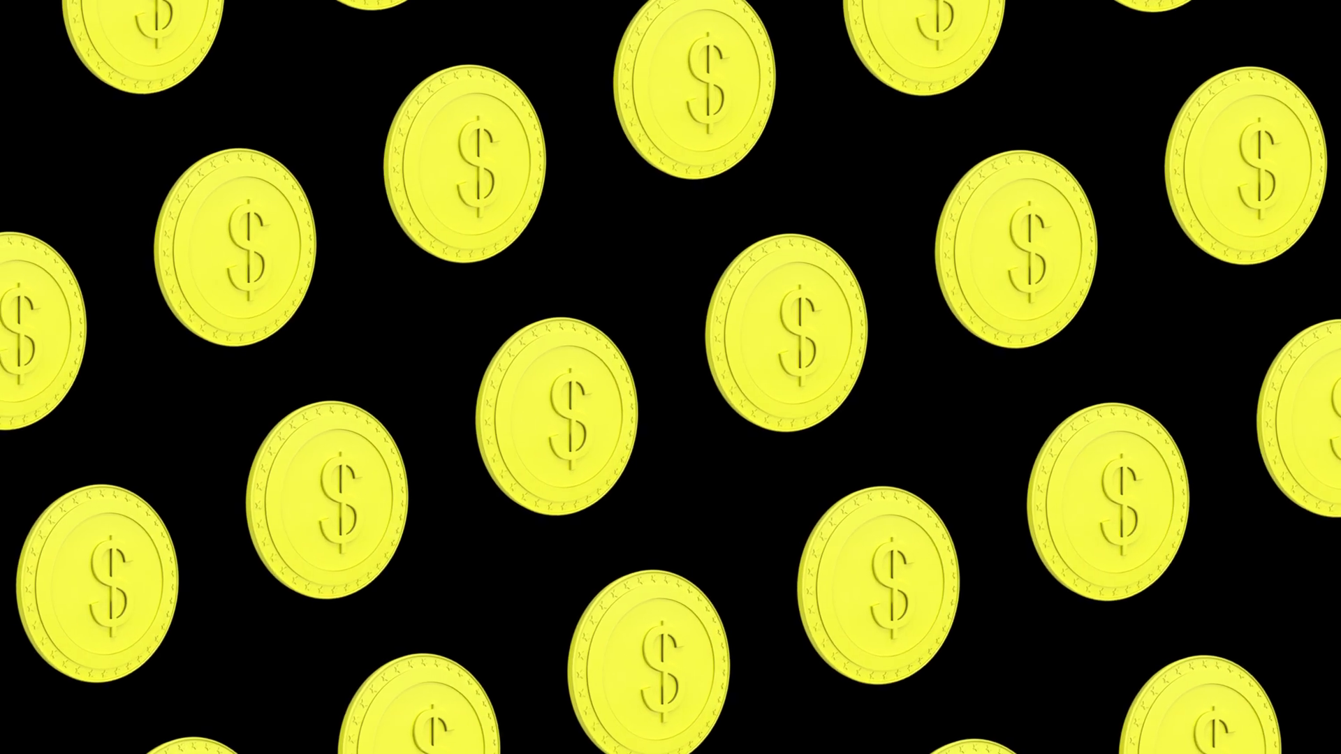 Array Golden Dollars Coin Animation On Alpha Stock Motion Graphics SBV-348759468 - Storyblocks