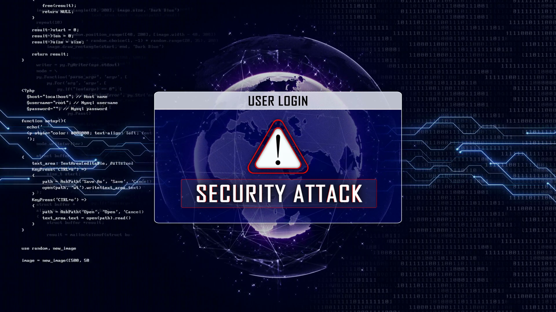 Security Attack Earth Connections Network Stock Motion Graphics SBV ...