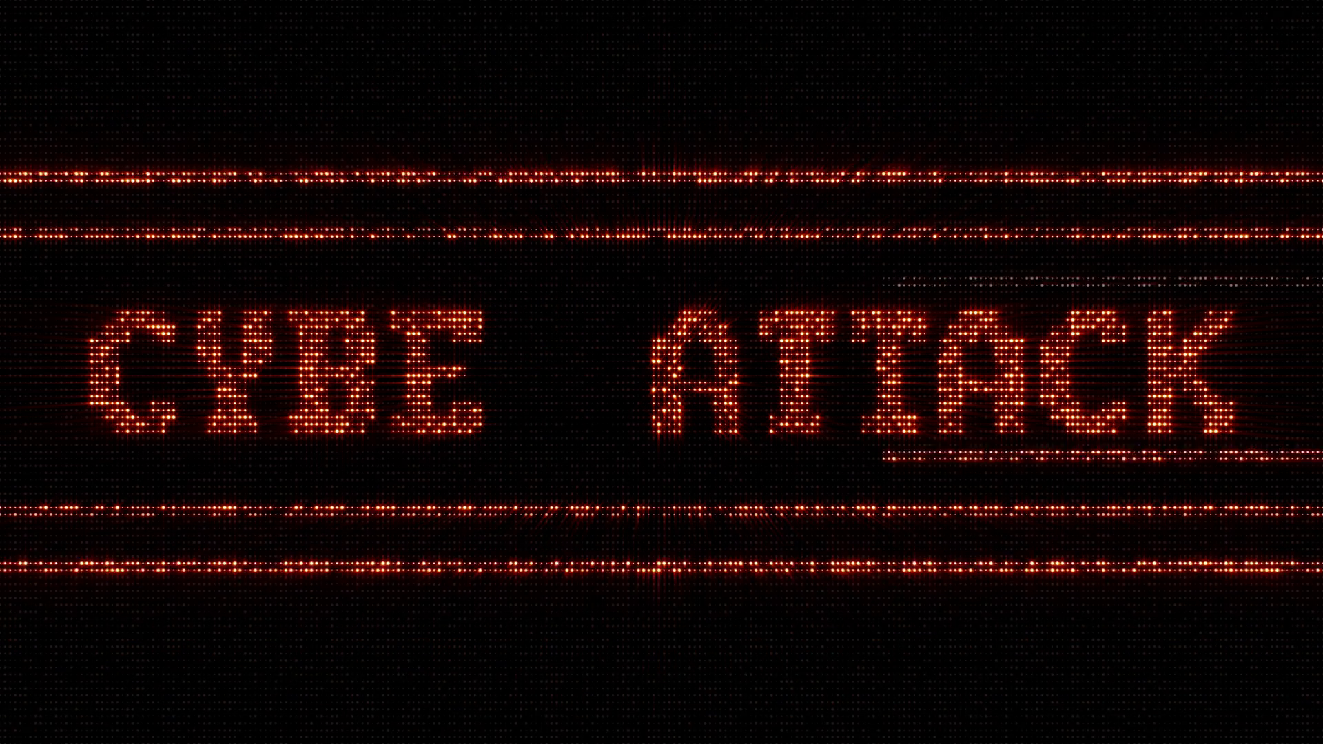 Cyber Attack Text On Led Wall Animation Stock Motion Graphics SBV ...