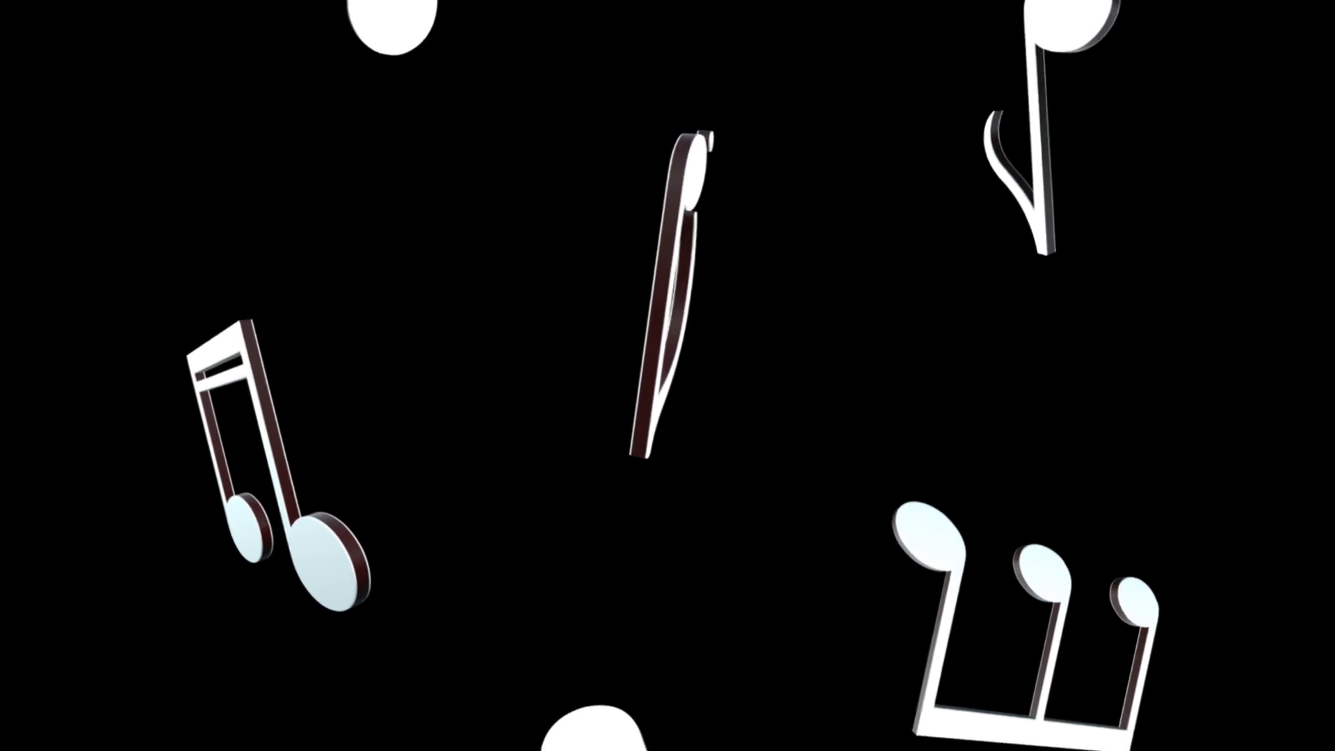 Falling Musical Notes Animation Background Stock Motion Graphics SBV ...