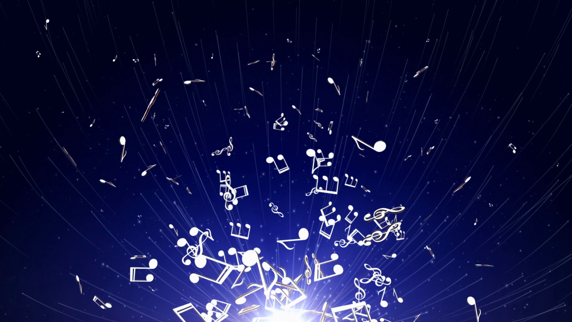 Flying Musical Notes Animation Rendering Stock Motion Graphics SBV ...