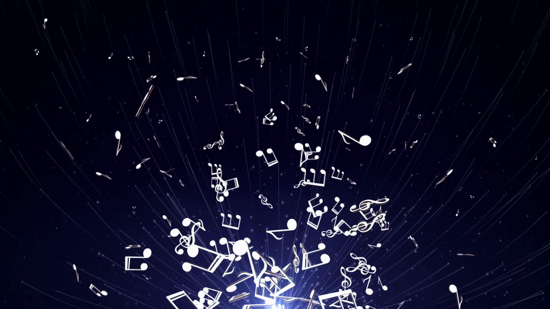 Flying Musical Notes Animation Rendering Stock Motion Graphics SBV ...