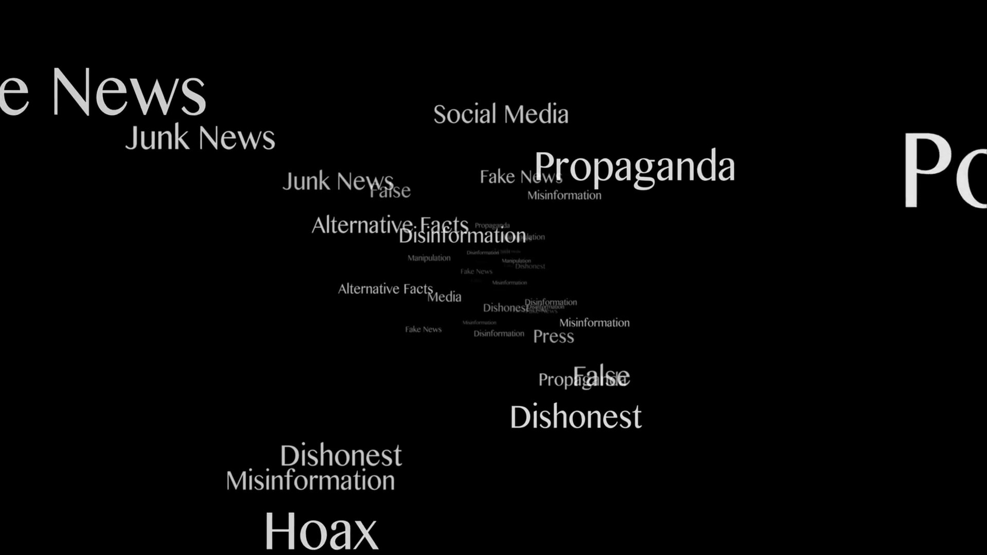 Fake News Keywords Animation Background Loop Stock Motion Graphics SBV ...