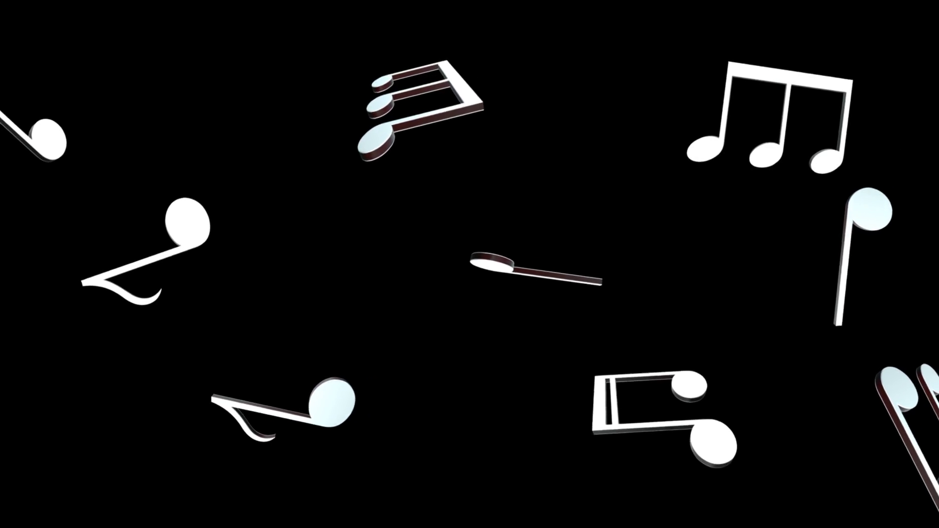 Falling Musical Notes Animation Background Stock Motion Graphics SBV ...