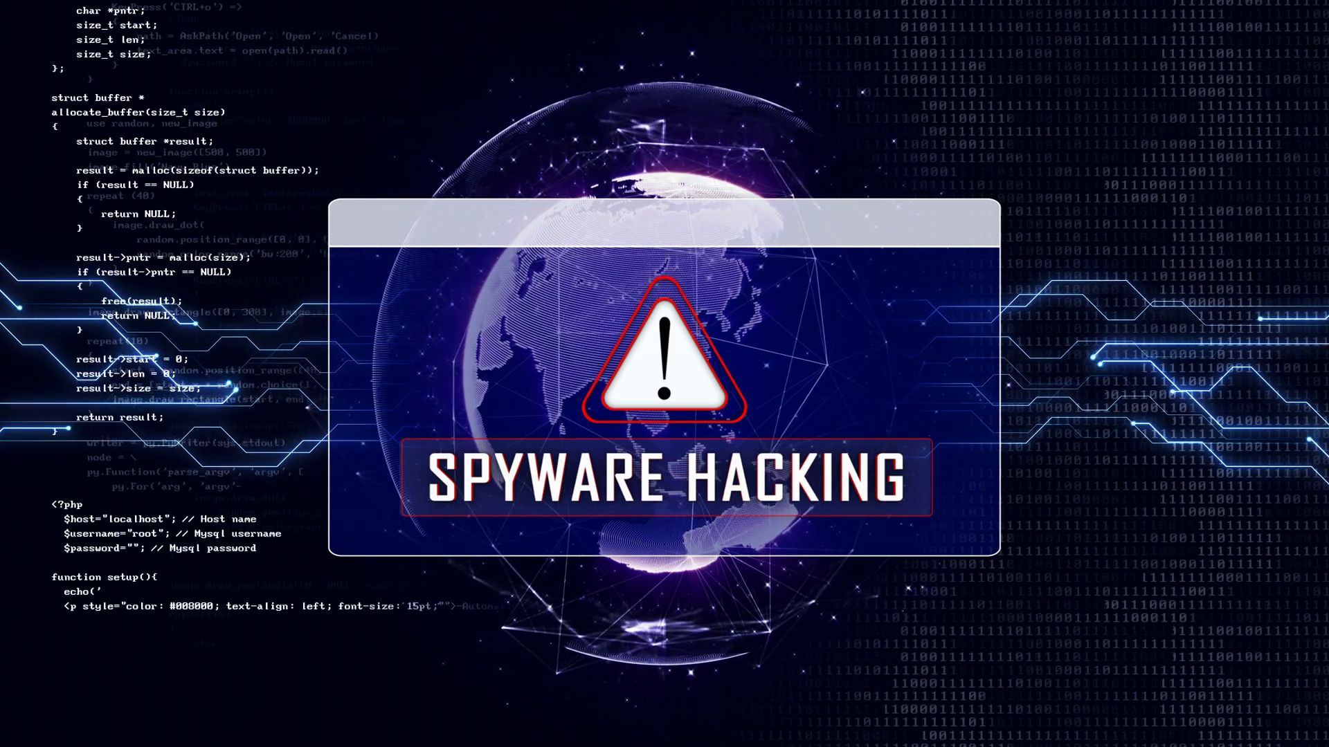 Spyware Hacking Earth Connections Network Stock Motion Graphics SBV ...