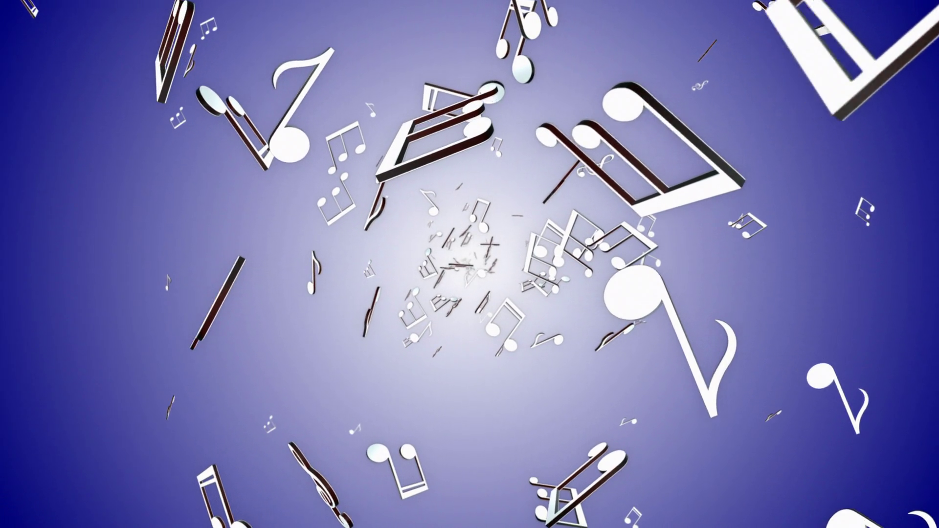 Falling Musical Notes Animation Rendering Stock Motion Graphics SBV ...