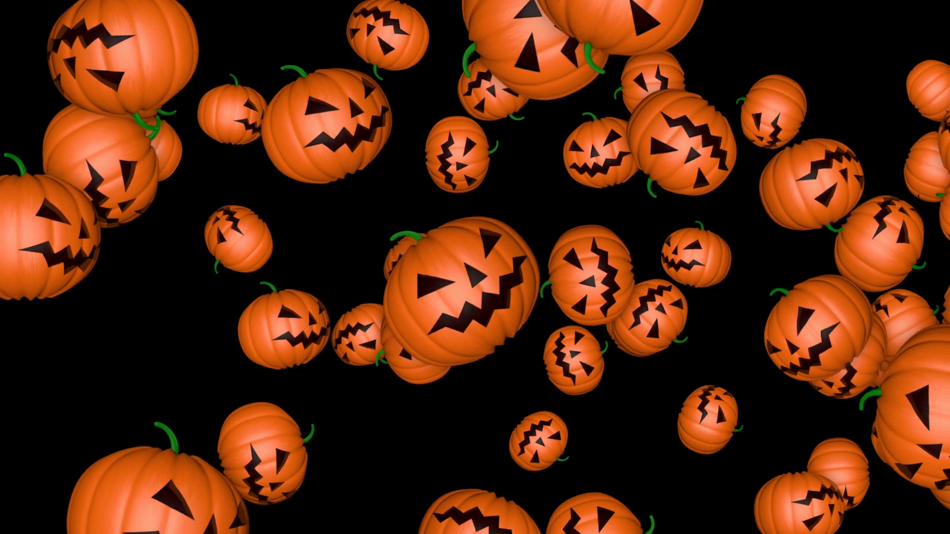 Falling Halloween Pumpkins Animation Stock Motion Graphics SBV ...