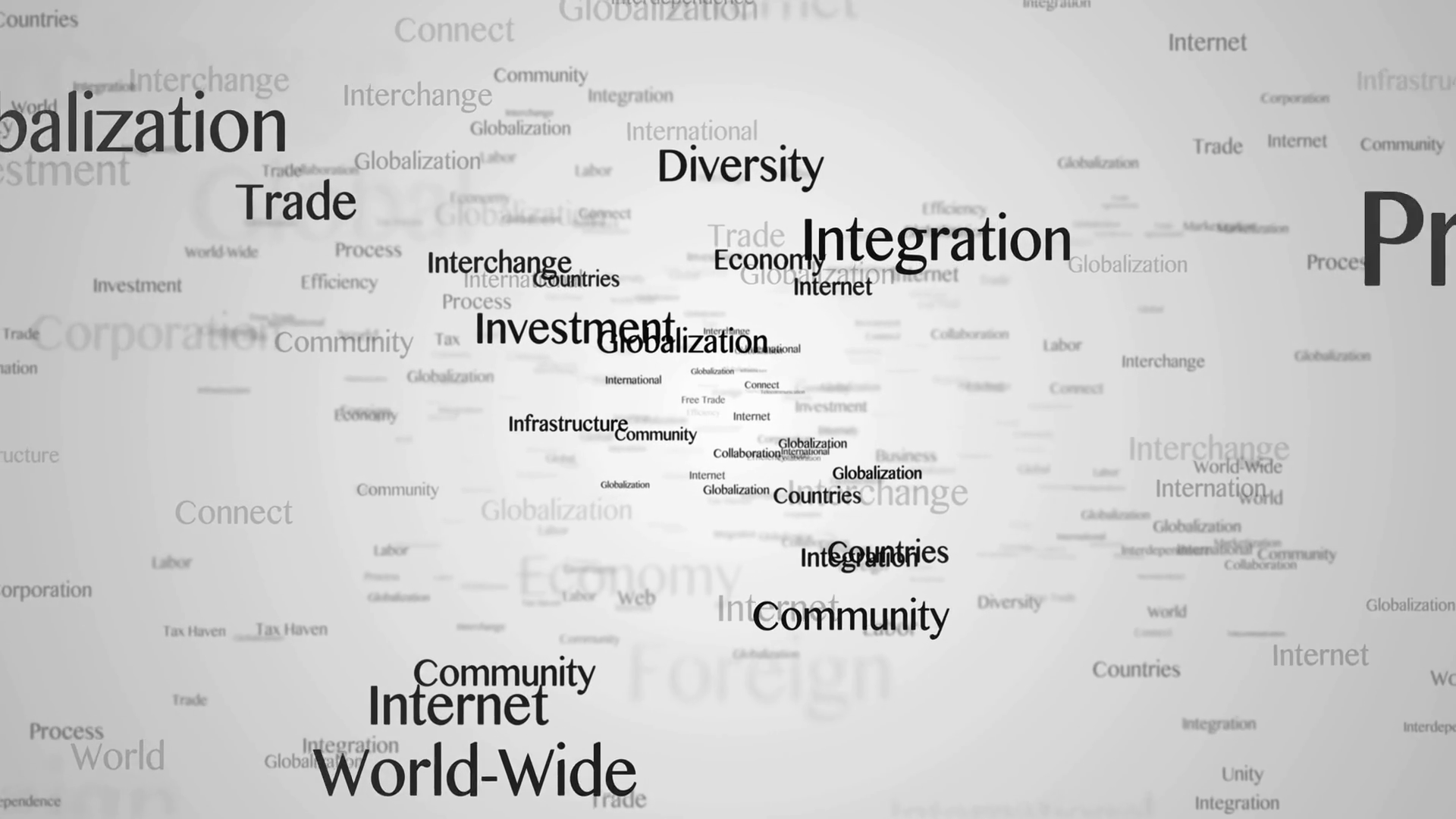 Globalization Keywords Animation Background Stock Motion Graphics SBV ...