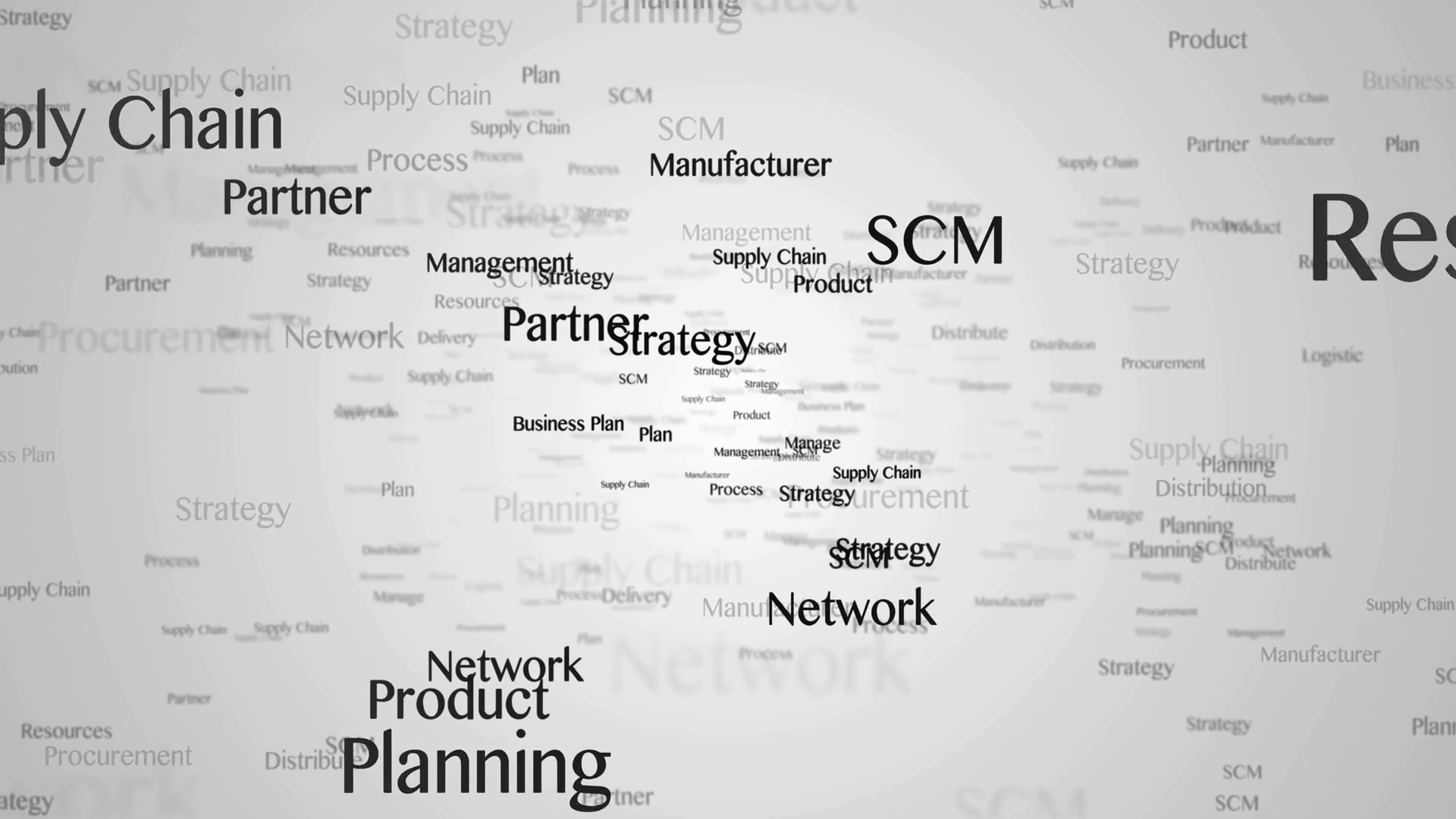 Supply Chain Keywords Animation Background Stock Motion Graphics SBV ...