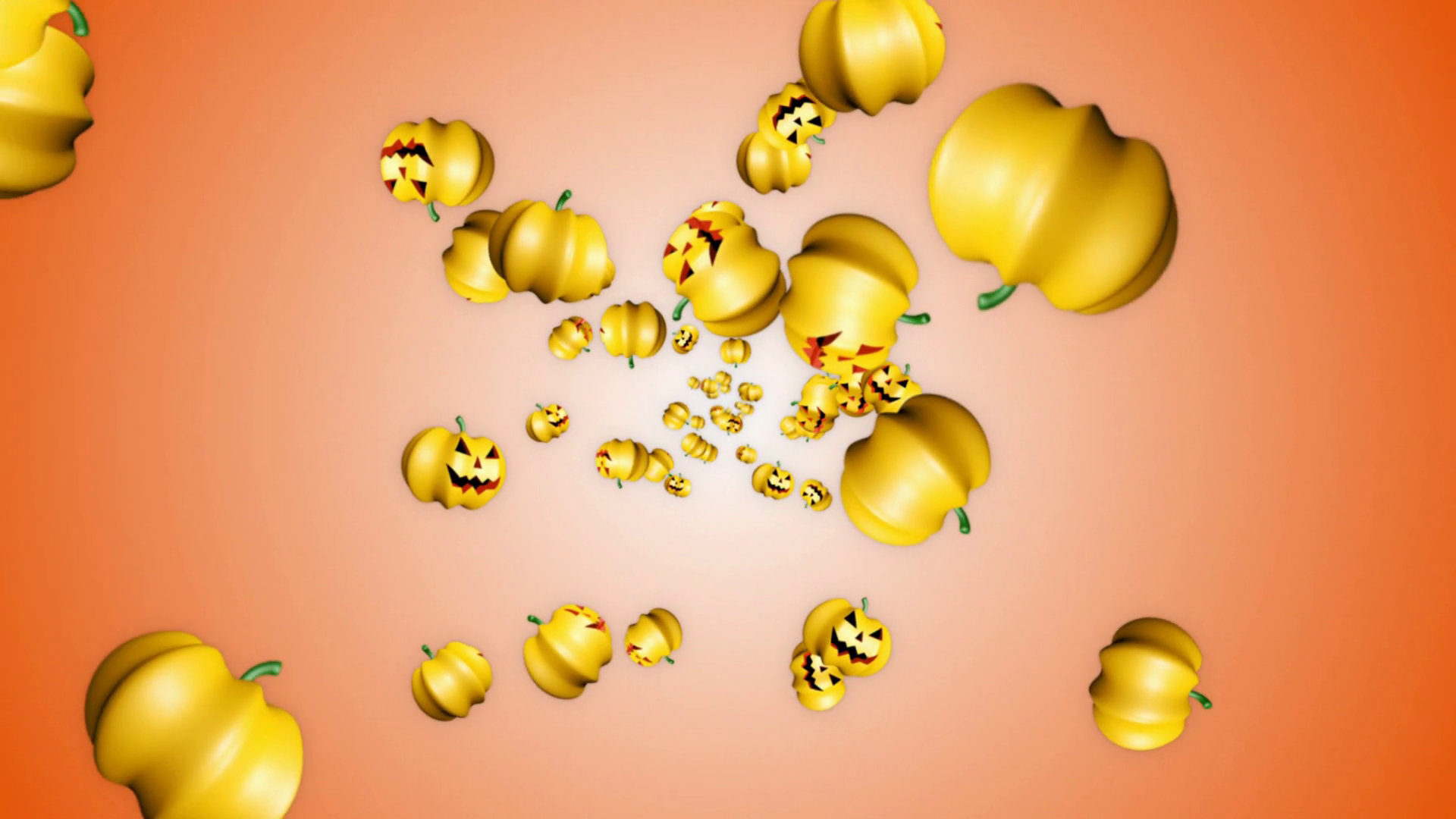 Falling Halloween Pumpkins Animation Stock Motion Graphics SBV ...