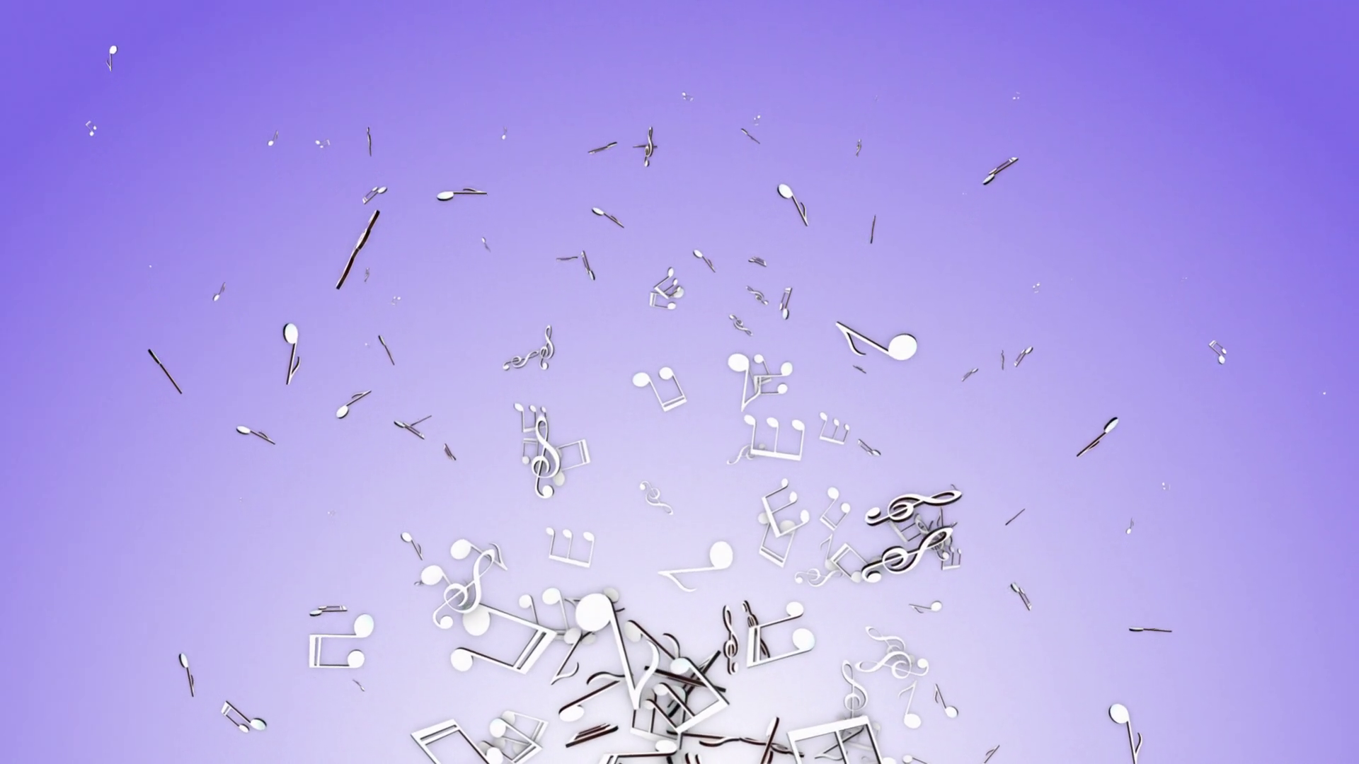 Flying Musical Notes Animation Rendering Stock Motion Graphics SBV ...