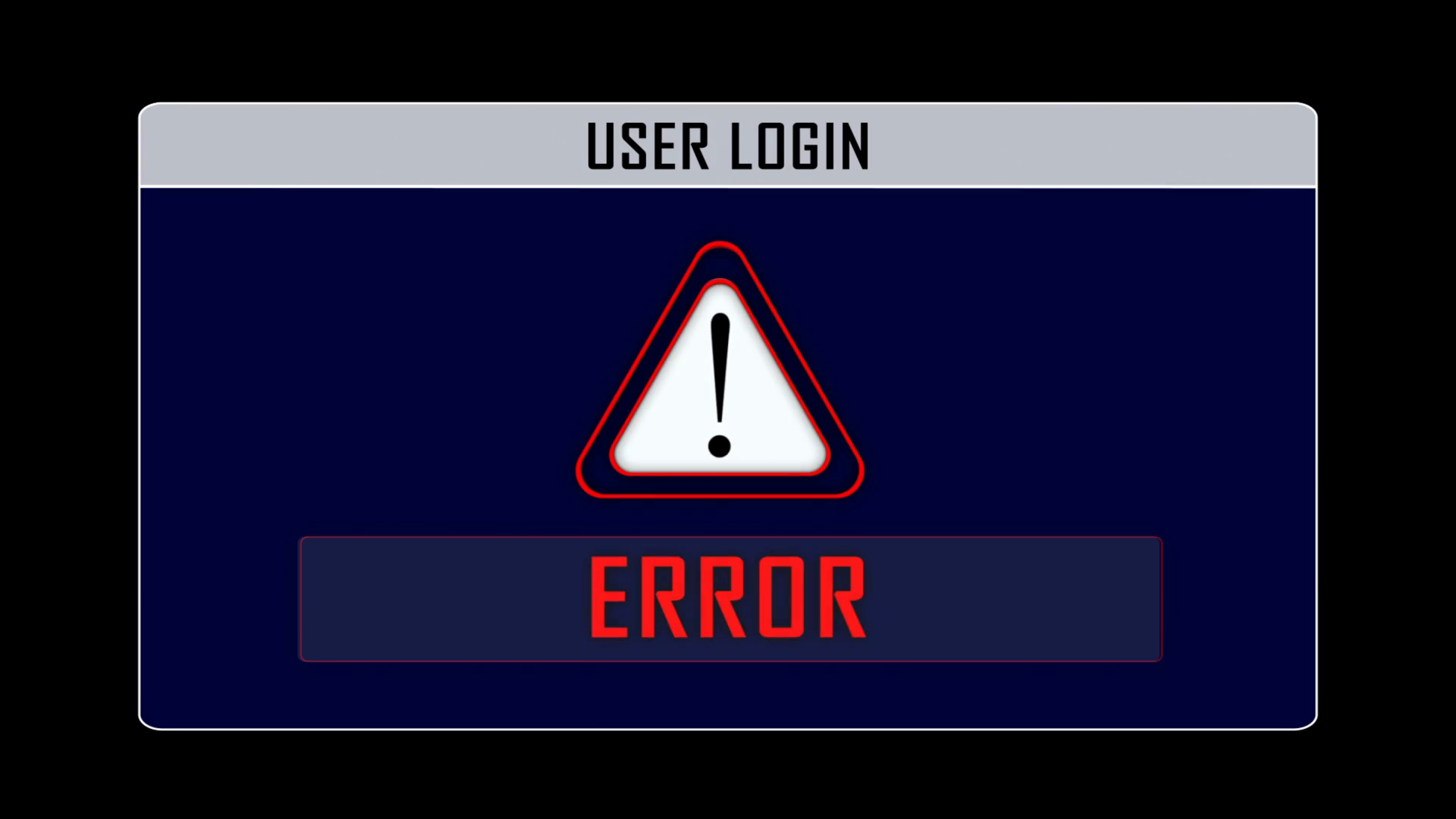 Error User Login Animation Background Loop 4k Stock Motion Graphics SBV ...