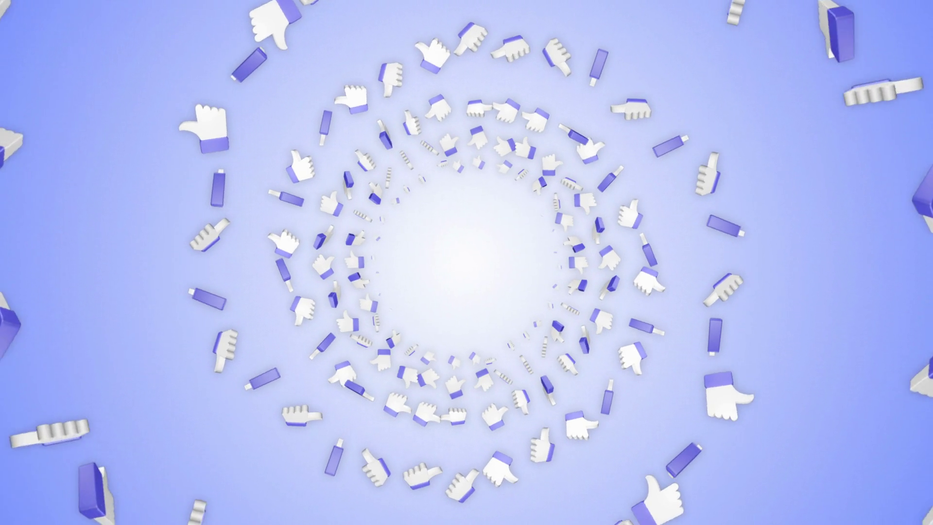 Falling Thumbs Up Shape Animation Social Stock Motion Graphics SBV ...