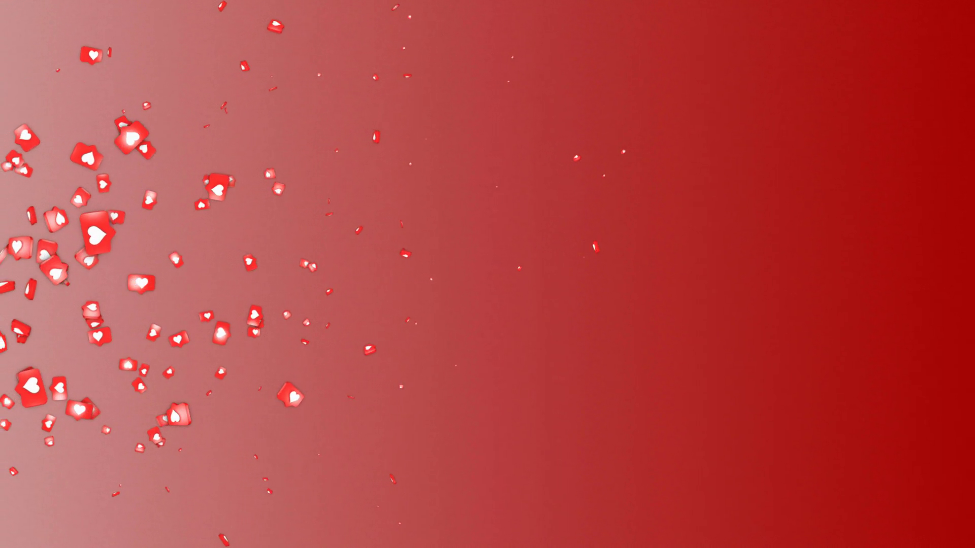 Flying Heart Social Media Reaction Animation Stock Motion Graphics SBV ...