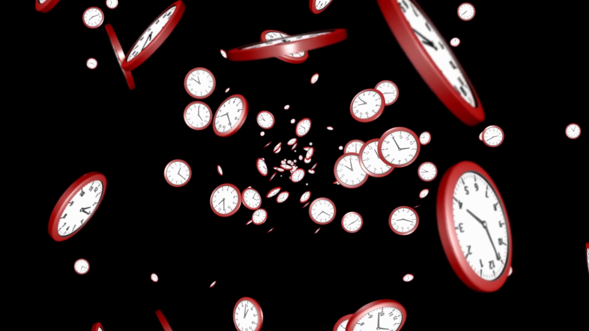 Falling Clocks Animation 60fps Technology Stock Motion Graphics SBV ...