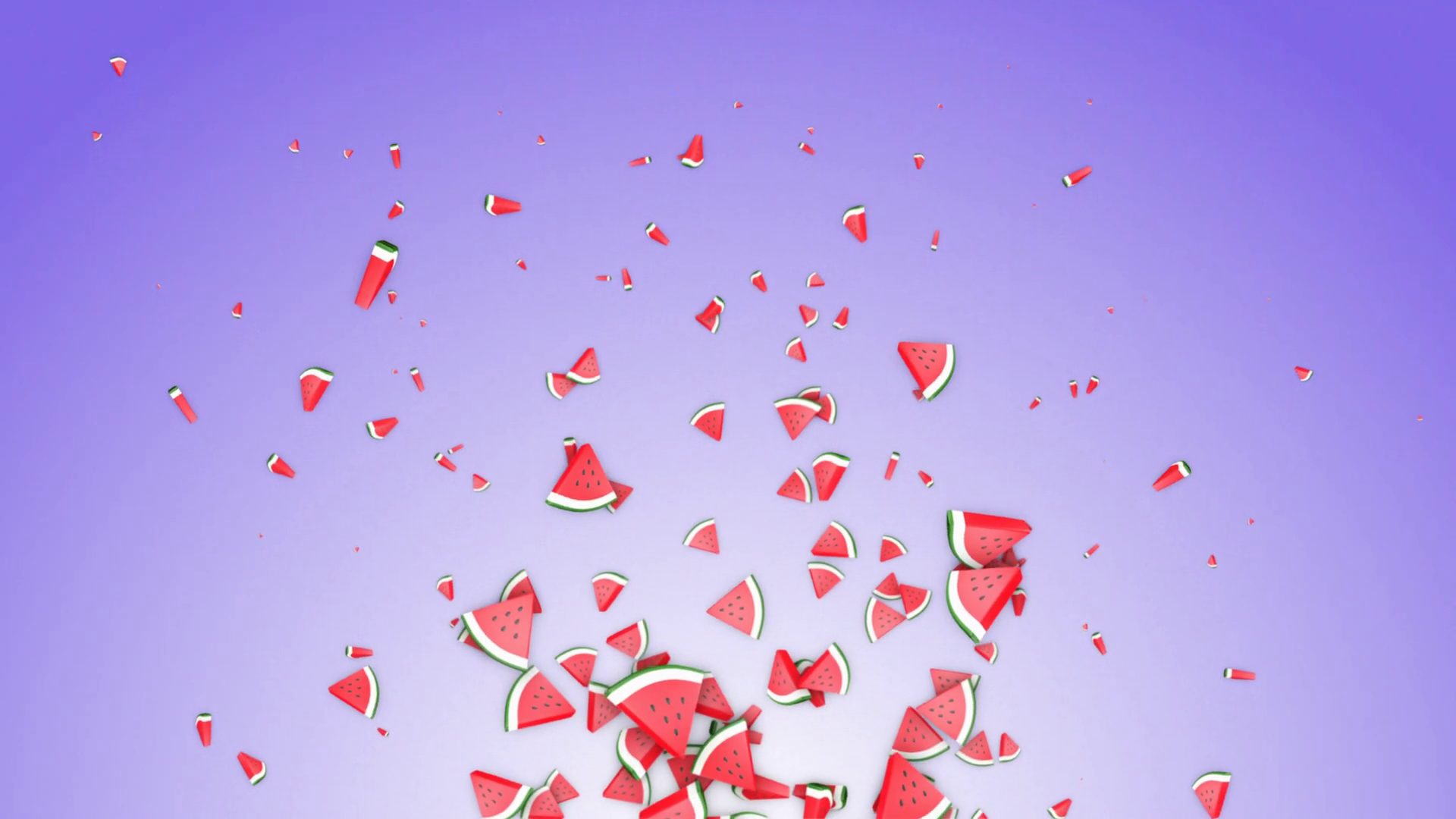 Flying 3d Cartoon Watermelon Pieces Stock Motion Graphics SBV-347742404 - Storyblocks