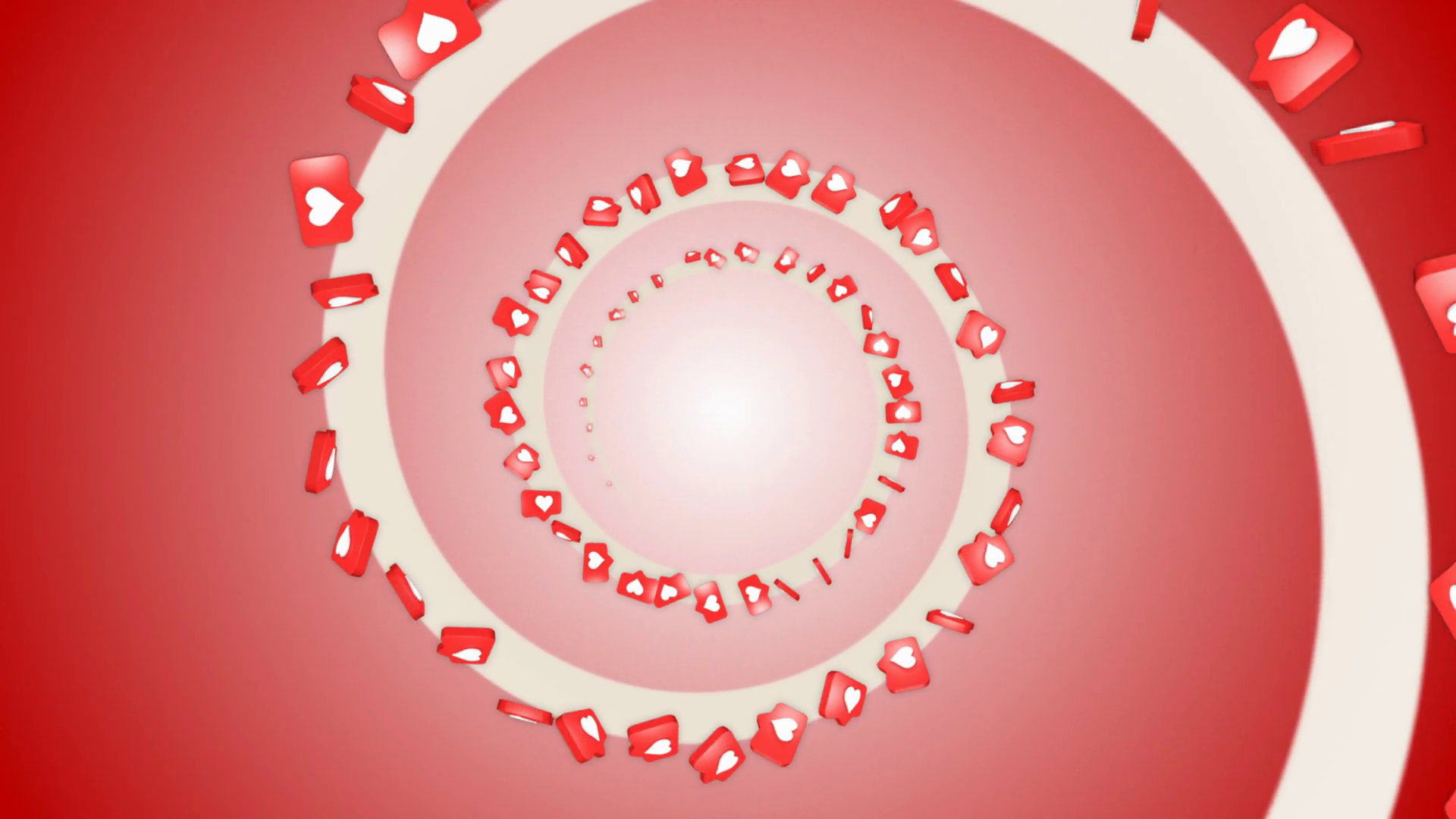 Flying Heart Social Media Reaction Animation Stock Motion Graphics SBV ...