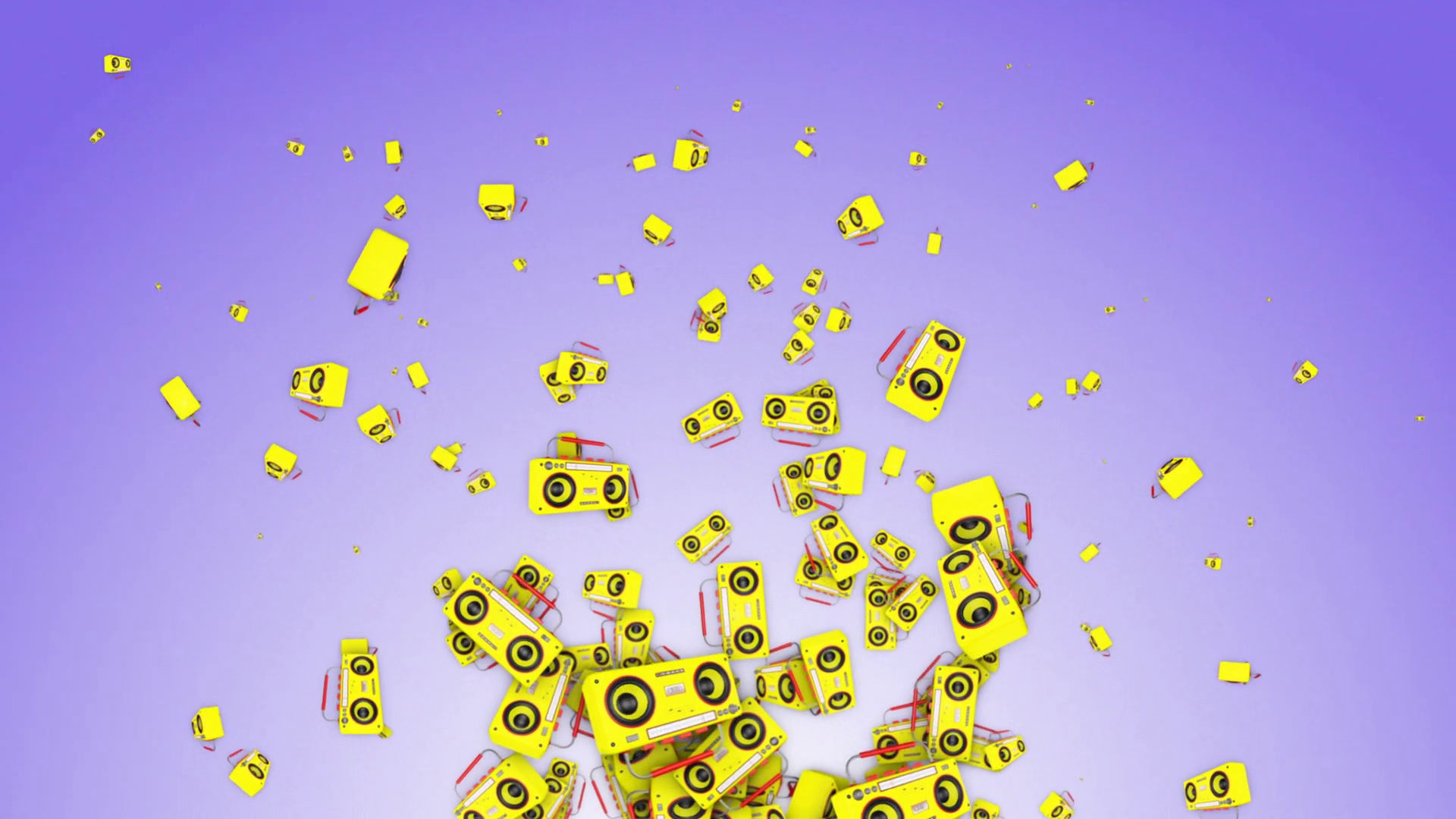 Flying Vintage Old Radios Animation Stock Motion Graphics SBV-347674046 ...