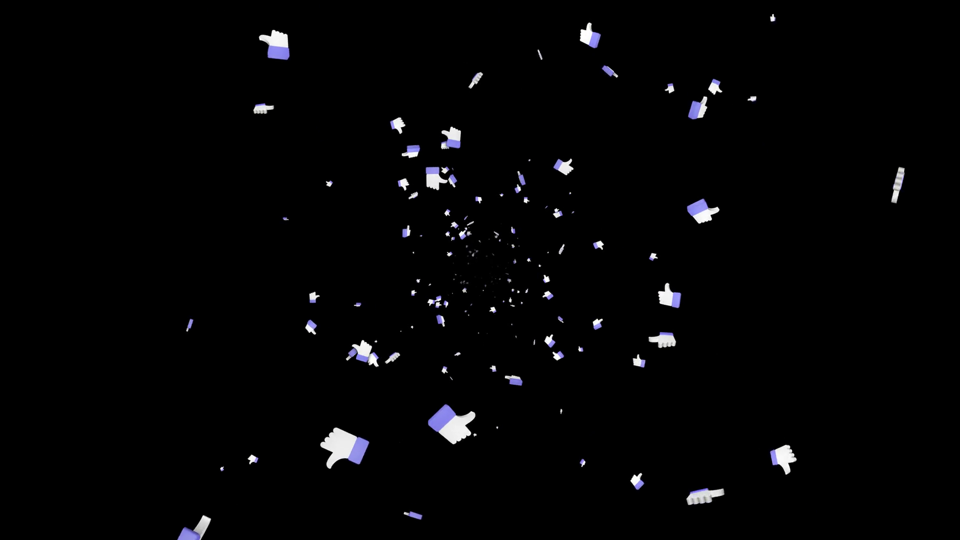 Flying Thumbs Up Tunnel Animation Loop Stock Motion Graphics SBV ...