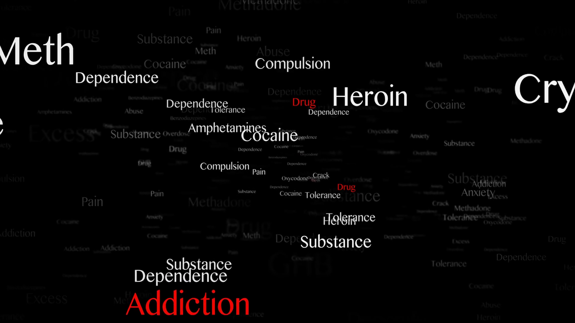 Addiction Drugs Keywords Animation Stock Motion Graphics SBV-338907432 ...