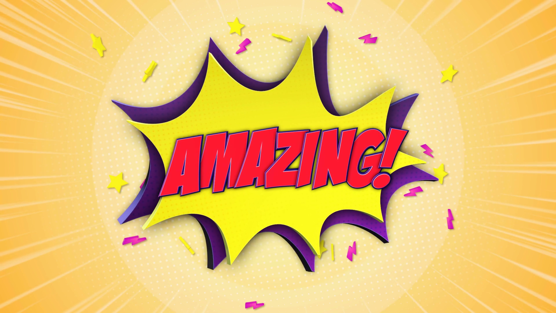 Amazing Comic Text Animation Speech Bubble Stock Motion Graphics SBV ...