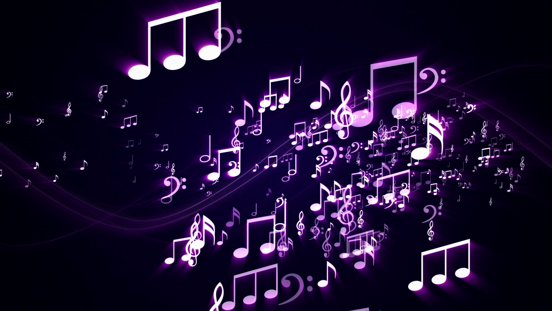 Background Random Music Note Technology Code, Loop, 4k Motion ...